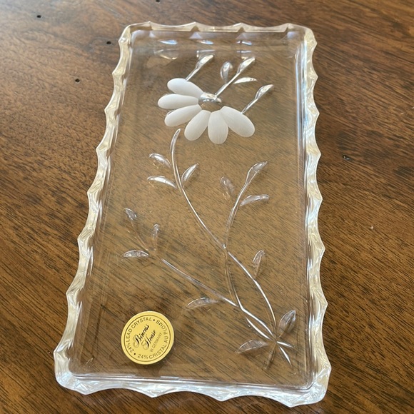 Princess House | Accents | Princess House Lead Crystal Tray Dish W ...